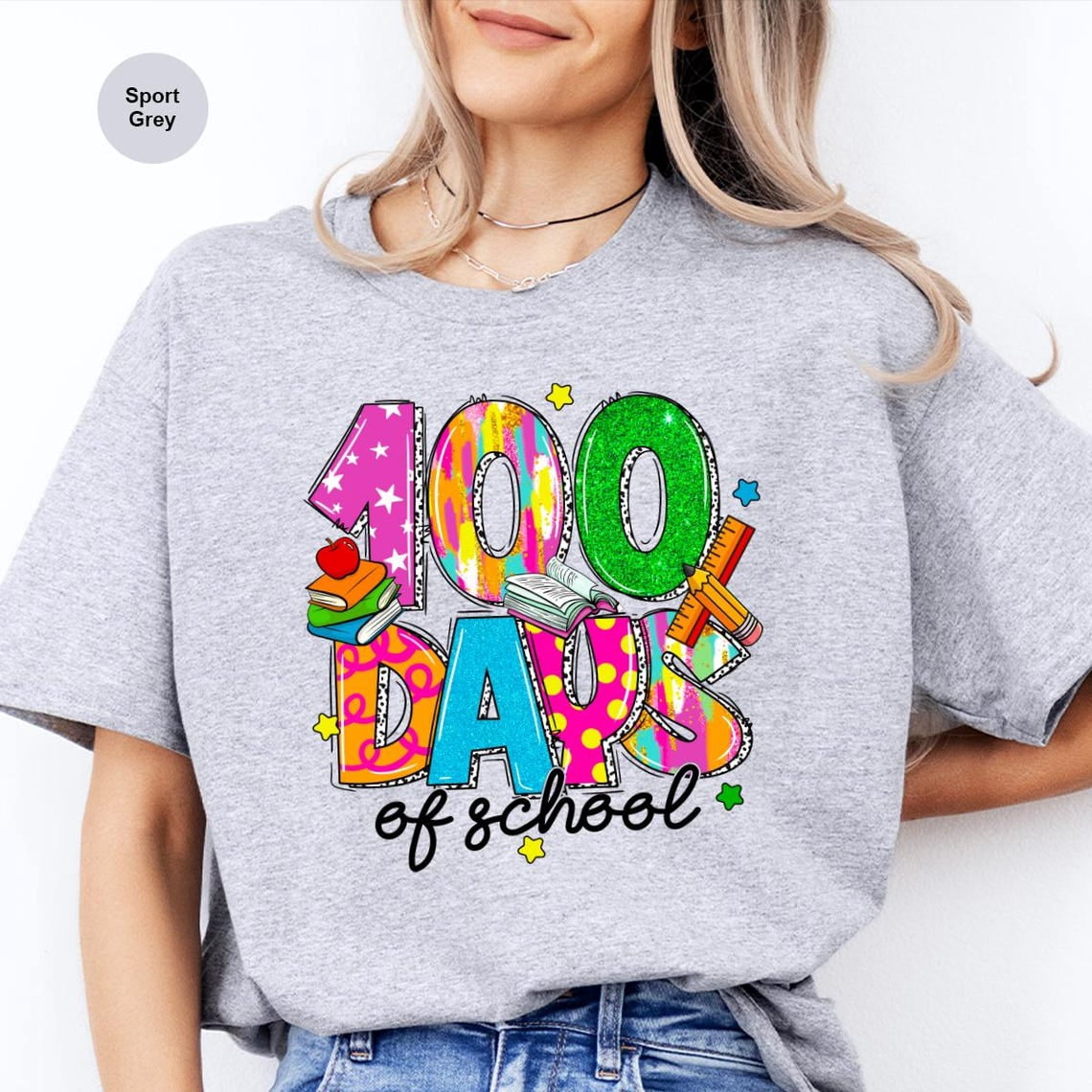100 Days of School Youth Shirt, 100 Days of School Shirt, Teacher ...