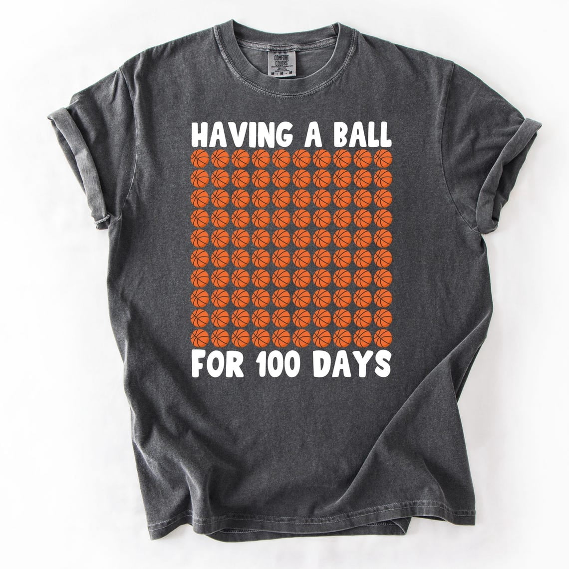 100 Days of School for Boys Basketball 100th Day Celebration T-Shirt ...