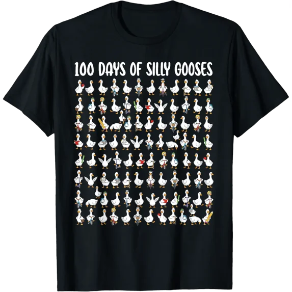 100 Days of Silly Gooses Teacher T-Shirt - Walmart.com