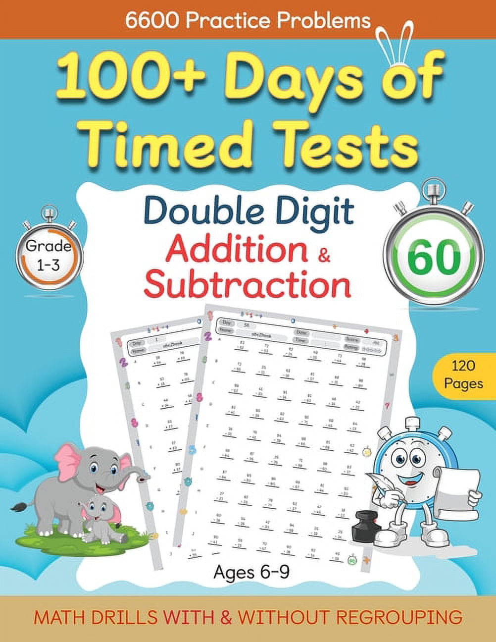 100+ Days of Timed Tests - Double Digit Addition and Subtraction ...