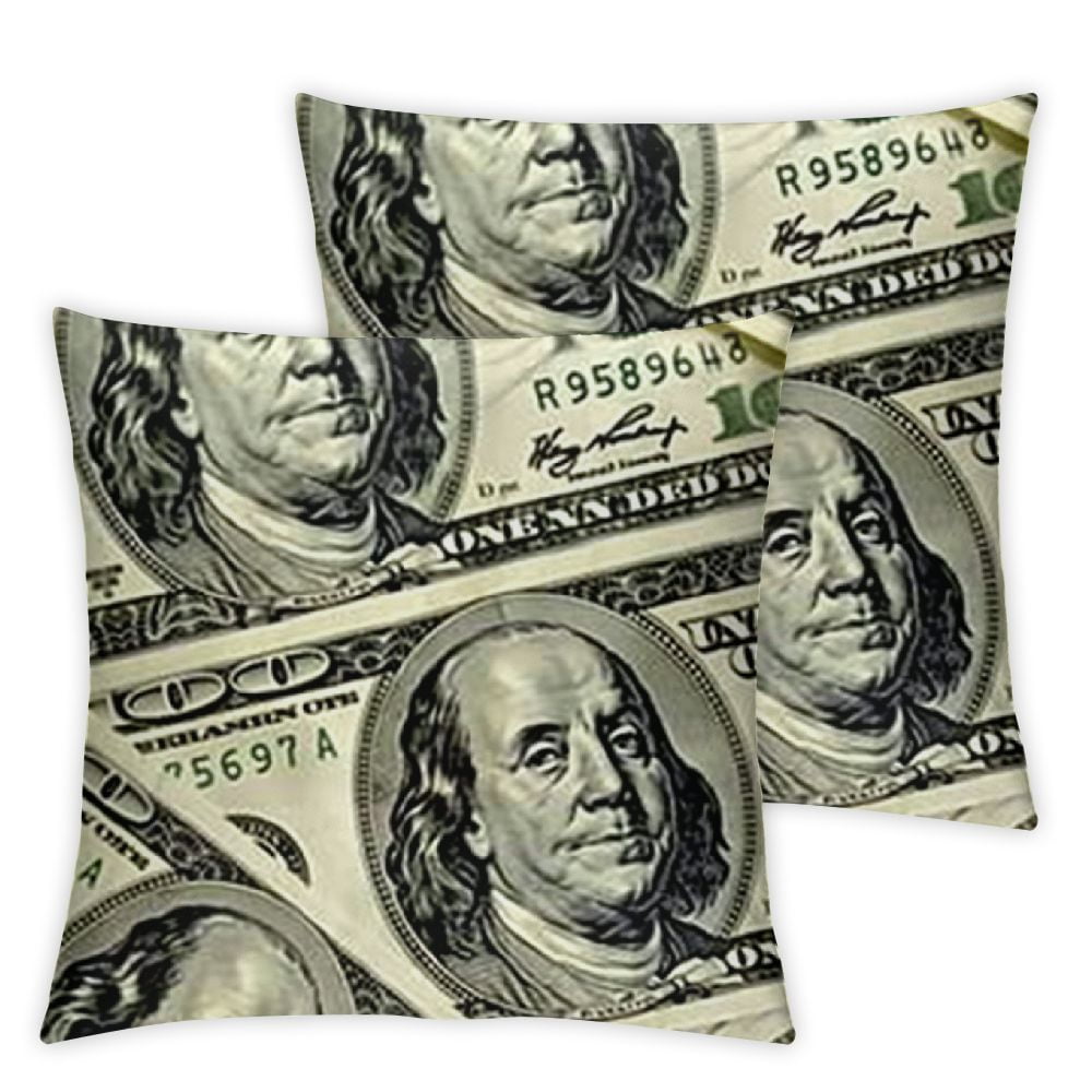 100 Dollar Bill Pattern Pillow Case - Walmart.com