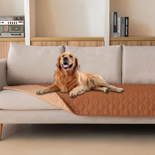 100% Double Sided Waterproof Dog Blanket Soft Pet Bed Cover Reversible ...