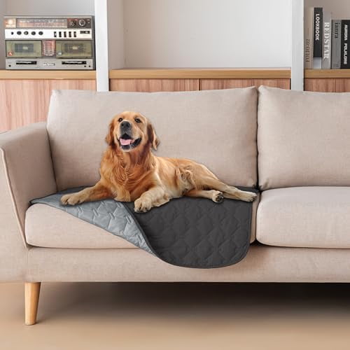 100% Double Sided Waterproof Dog Blanket Soft Pet Bed Cover Reversible ...