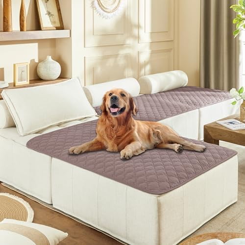 100% Double Sided Waterproof Dog Blanket Soft Pet Bed Cover Reversible ...