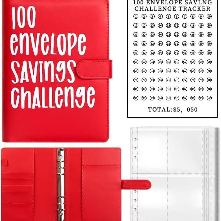 100 ENVELOPE CHALLENGE BINDER Easy and fun way to save $5050,Budget ...