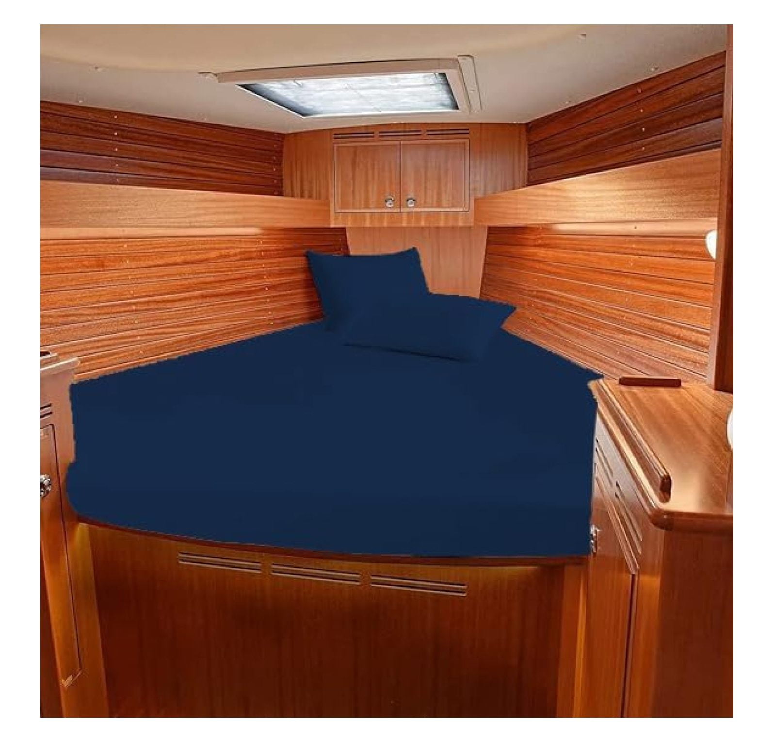 100% Egyiptan Cotton 800 Thread Count - 1 Piece Universal V Berth The ...