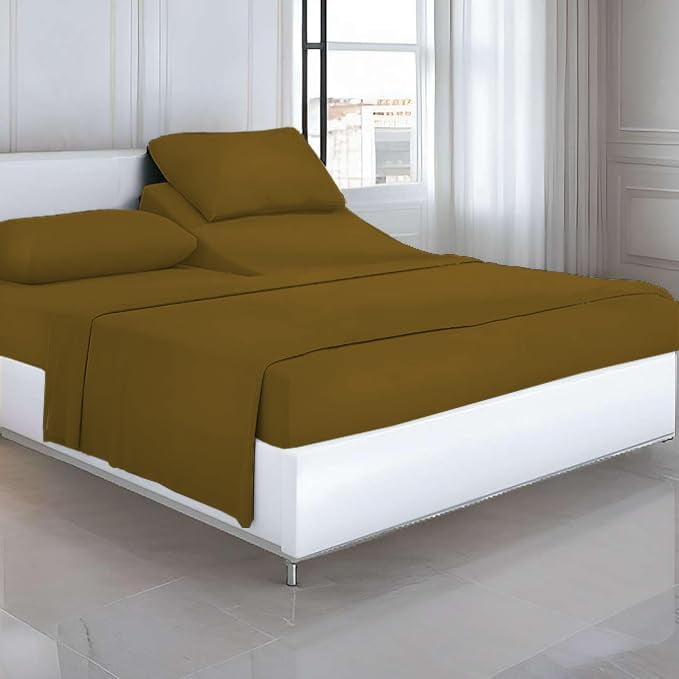 100% Egyptian Cotton 800 Thread Count Top Split Queen Size Sheets Sets ...