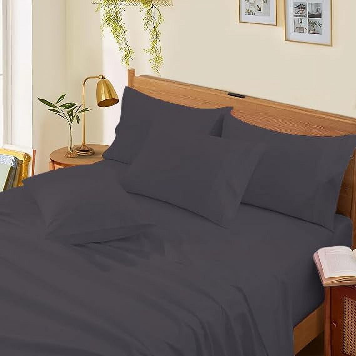 100% Egyptian Cotton Bed Sheets - 1000 TC 4-Piece Sheet for Bed, Sateen ...