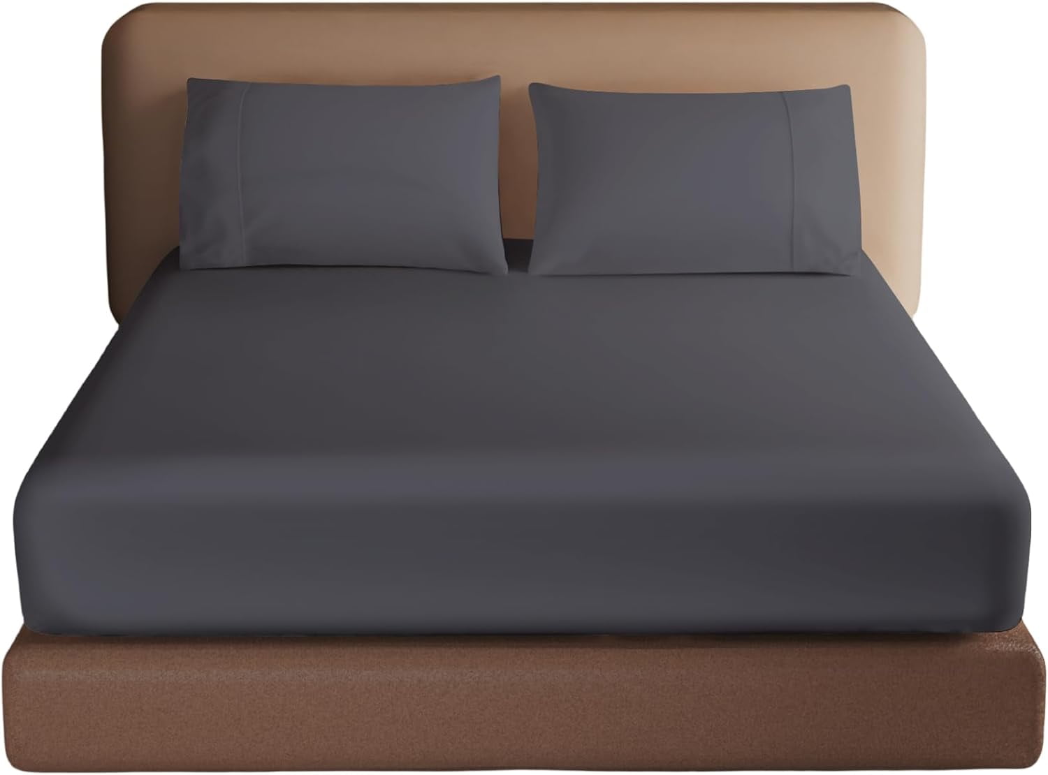 100% Egyptian Cotton Fitted Sheet Full Size, 600 Thread Count,16" Deep ...