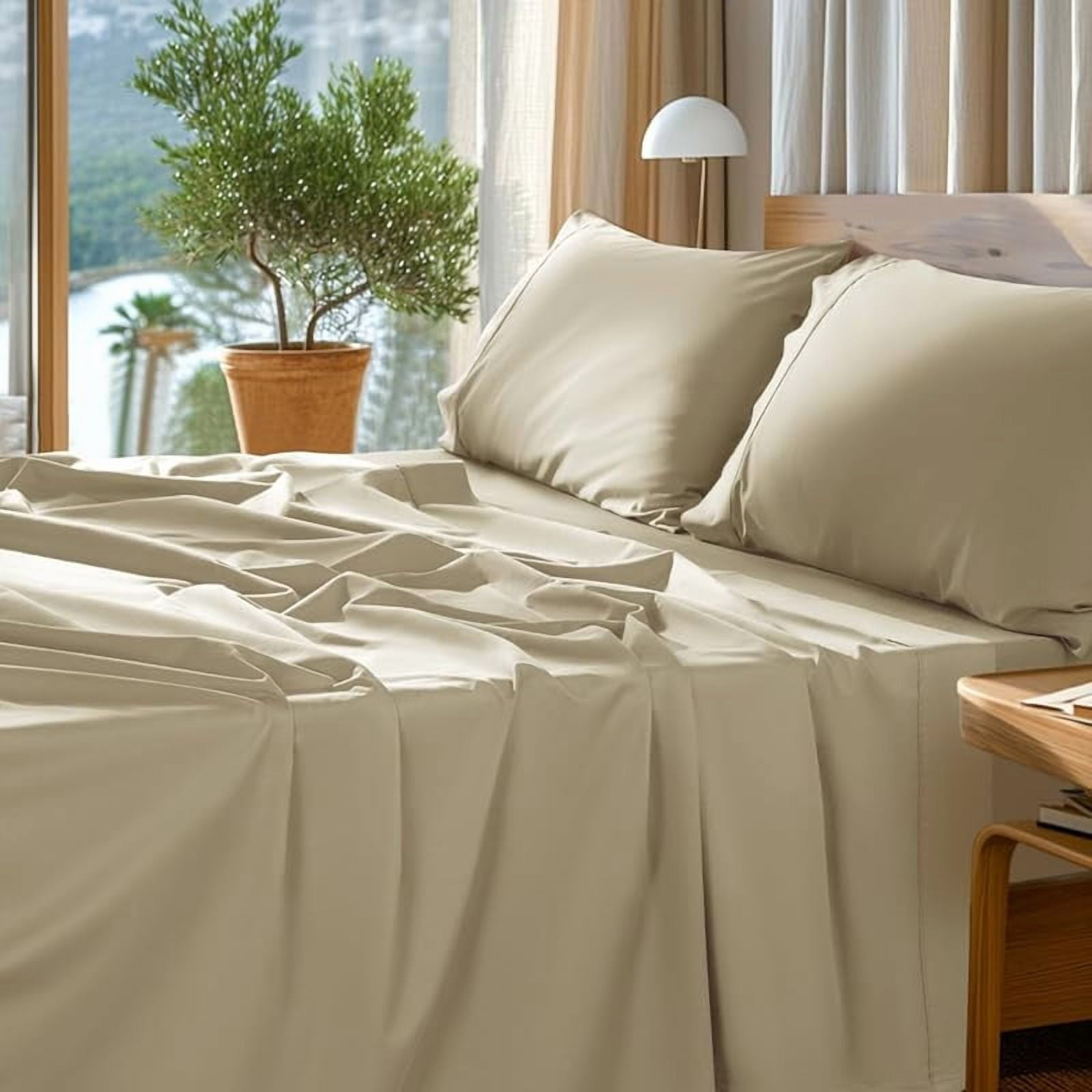 100% Egyptian Cotton Sheets Set - 1000 High Thread Count, Luxury 5-Star ...