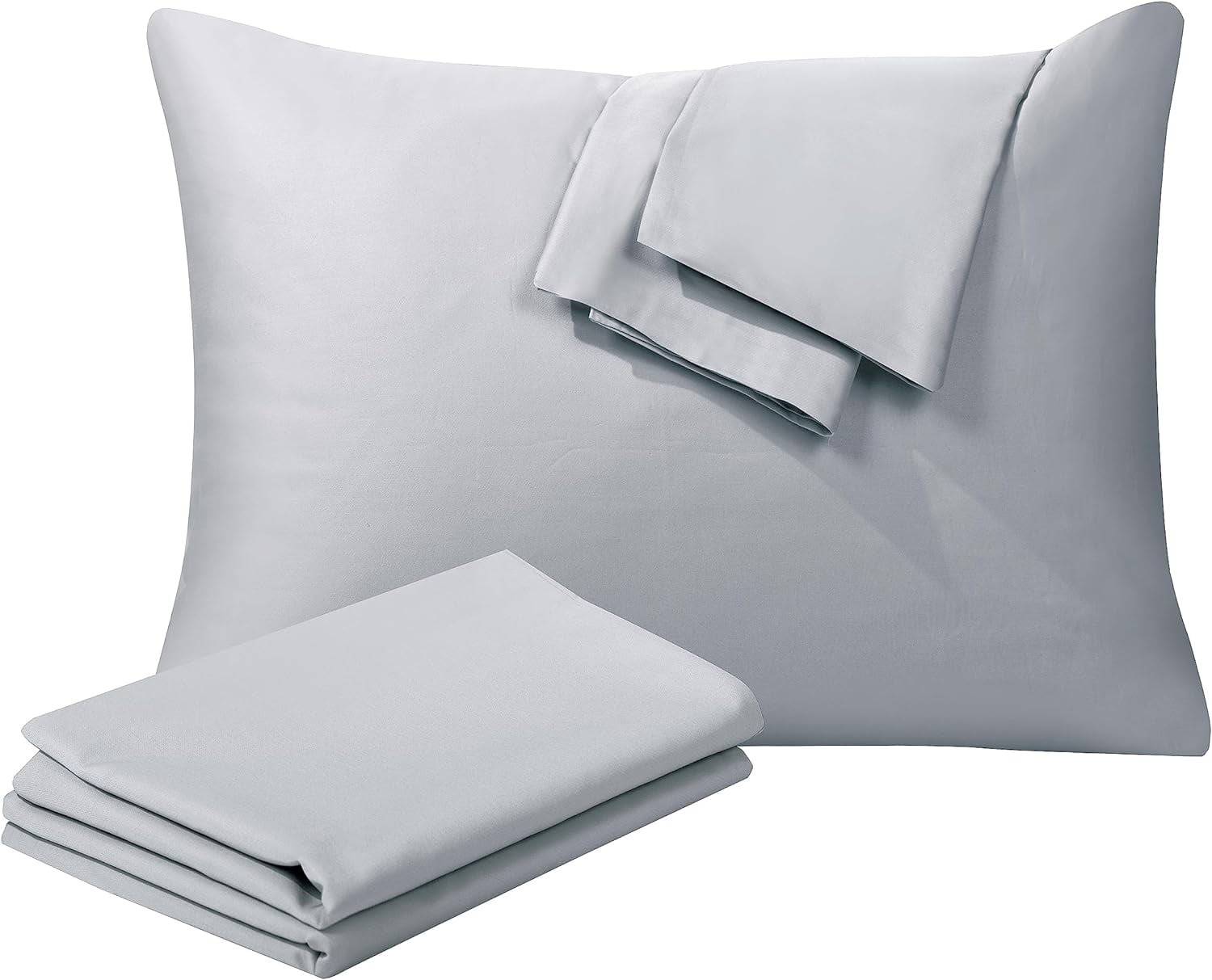 100% Egyptian Cotton Standard Pillow Protectors Set of 2, 400 Thread ...