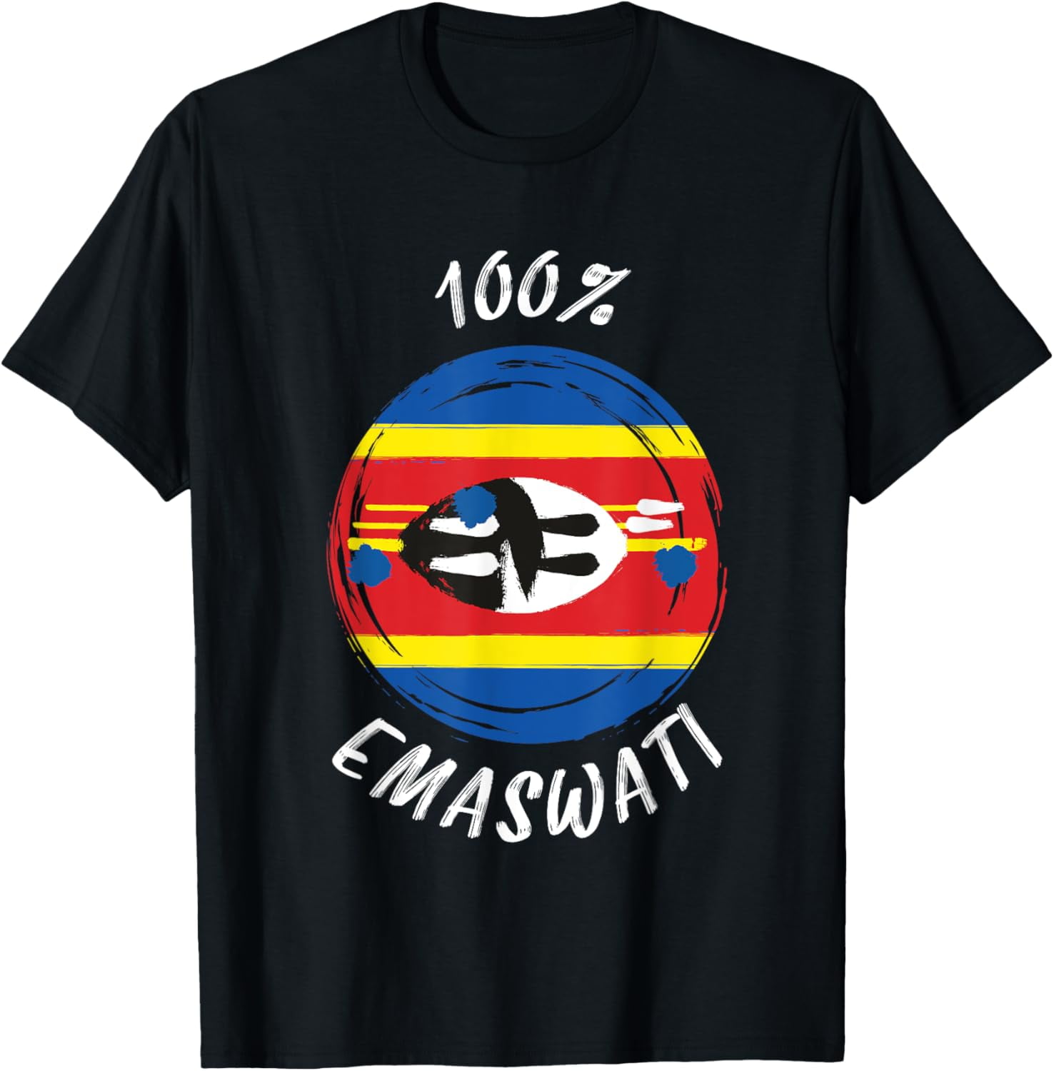 100% Emaswati Shirt | Proud Emaswati Shirt | Flag Eswatini T-Shirt ...