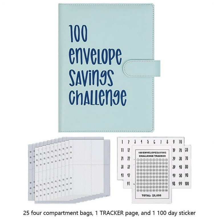 Envelope Savings Challenge Book - A5 Money Save Budget Binder Book Cash ...