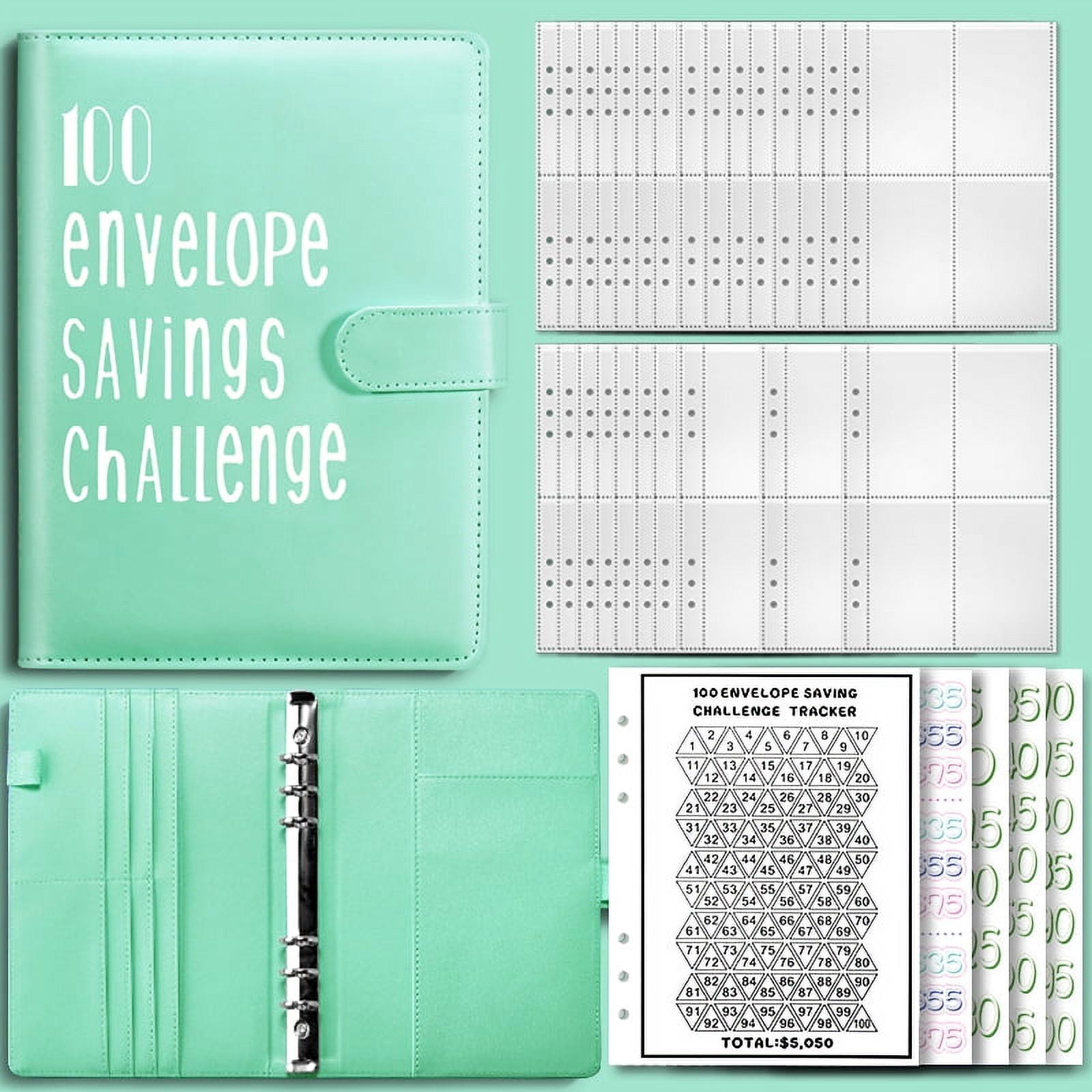 100 Envelope Challenge Binder | Easy and Fun Way to Save $5,050, Budget ...