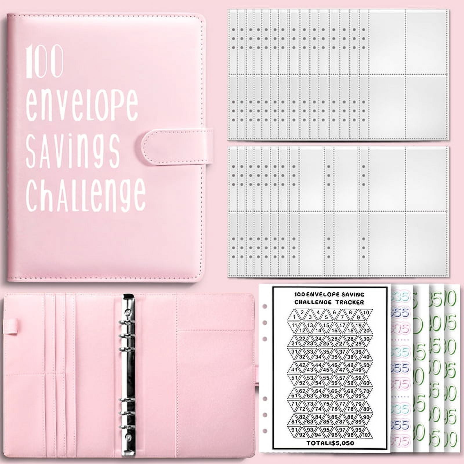 100 Envelope Challenge Binder | Easy and Fun Way to Save $5,050, Budget ...