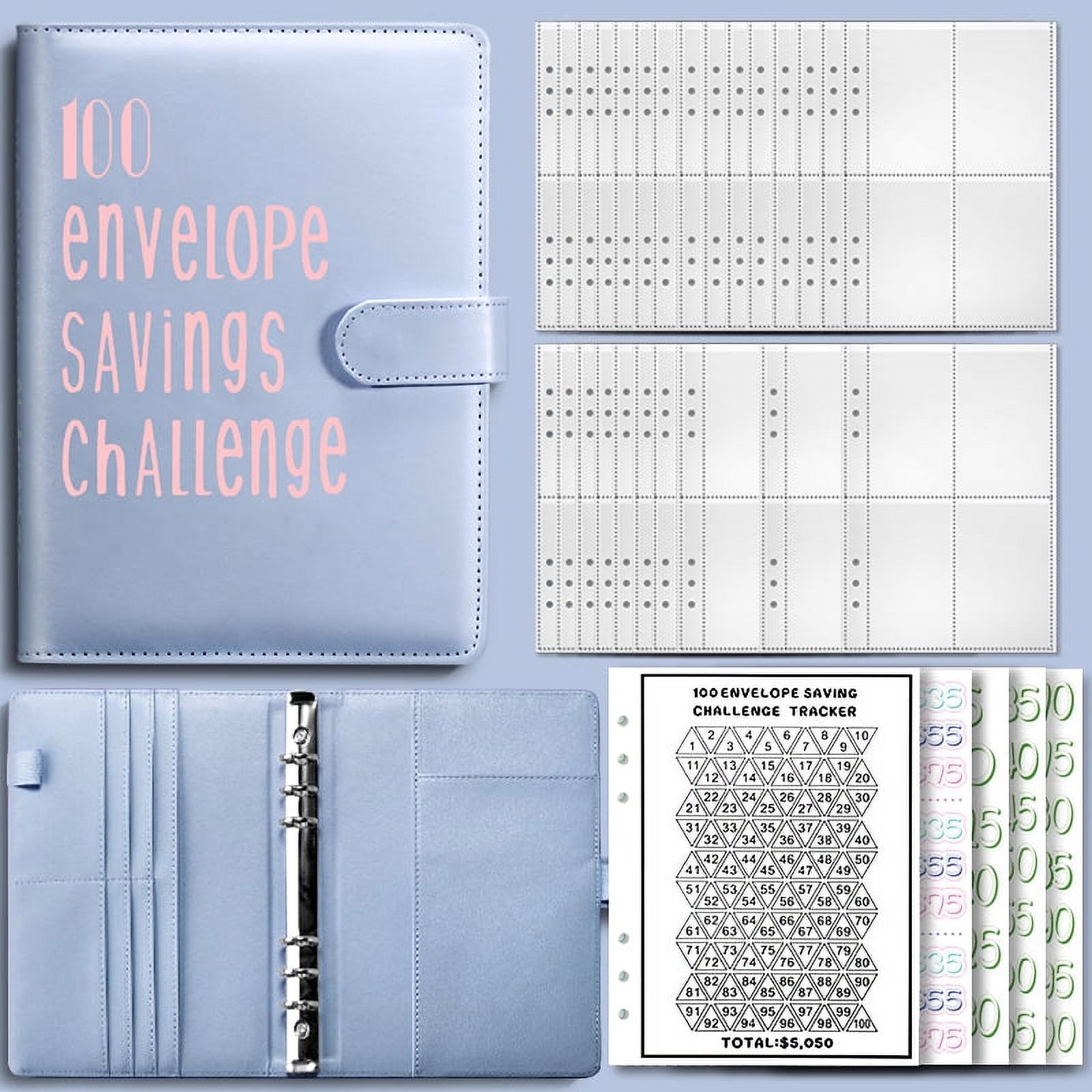 100 Envelope Challenge Binder | Easy and Fun Way to Save $5,050, Budget ...