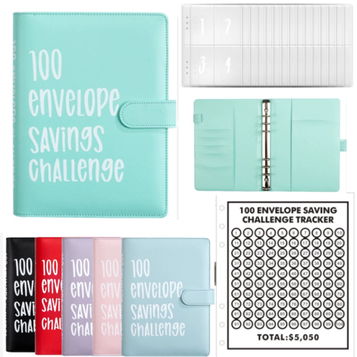100 Envelope Challenge Binder | Easy and Fun Way to Save $5,050 ...