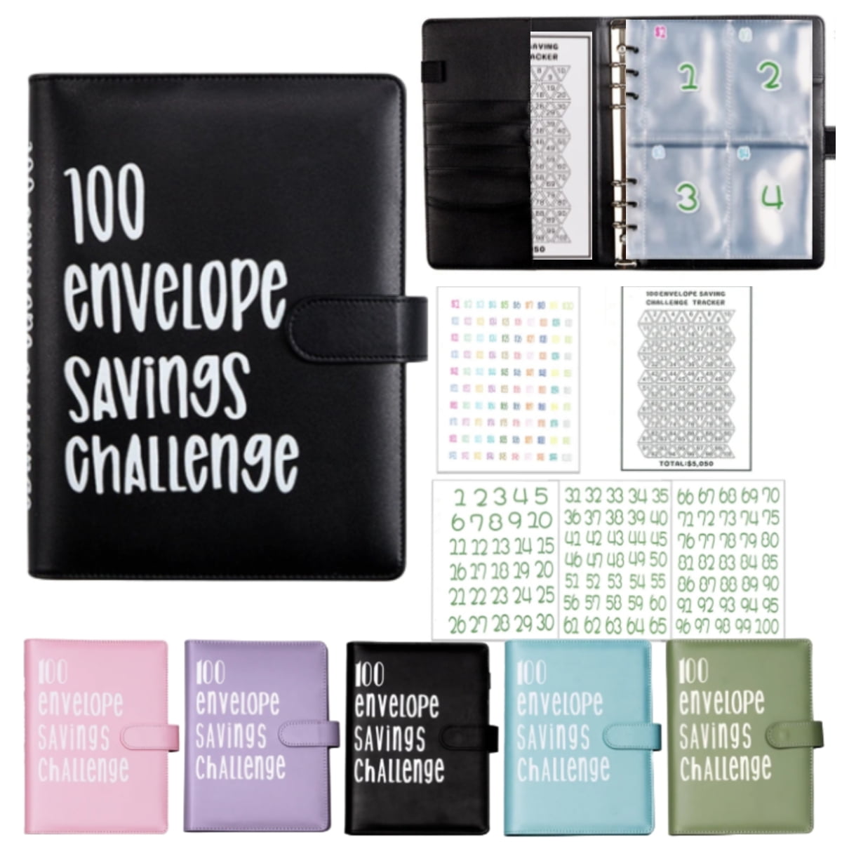 100 Envelope Challenge Binder | Easy and Fun Way to Save Money Saving ...