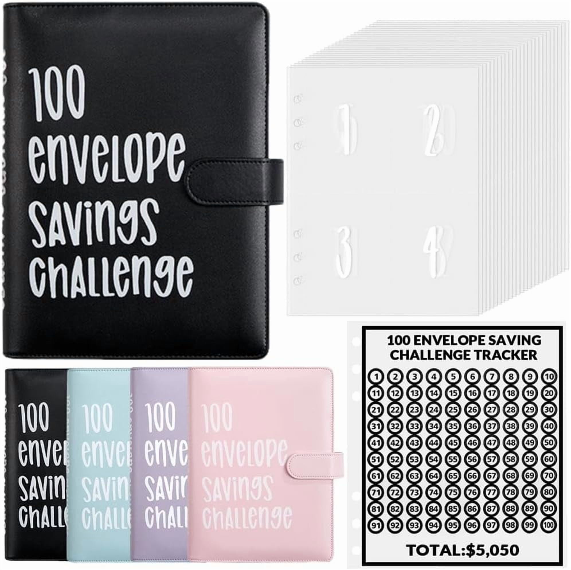 100 Envelope Challenge Binder, Envelope Challenge Binder, Money Binder ...