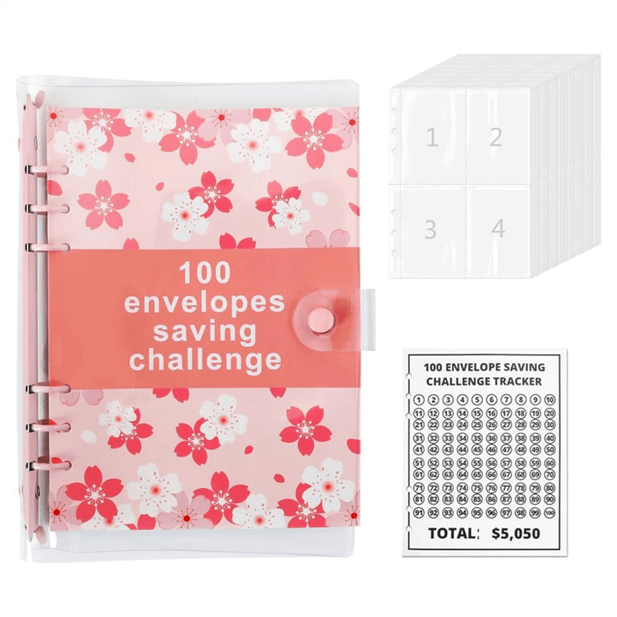100 Envelope Challenge Binder Fun Way to Save 5,050 - Savings ...