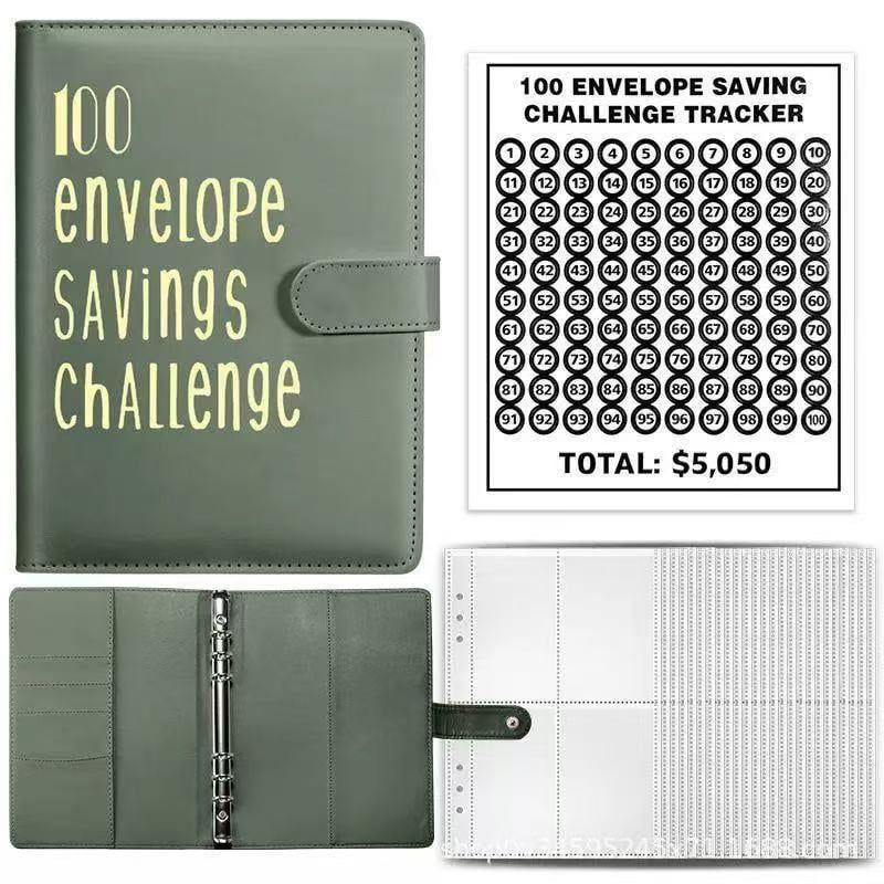 100 Envelope Challenge Binder, Money Saving Challenge Book - Easy & Fun Way to Save $5,050 ...