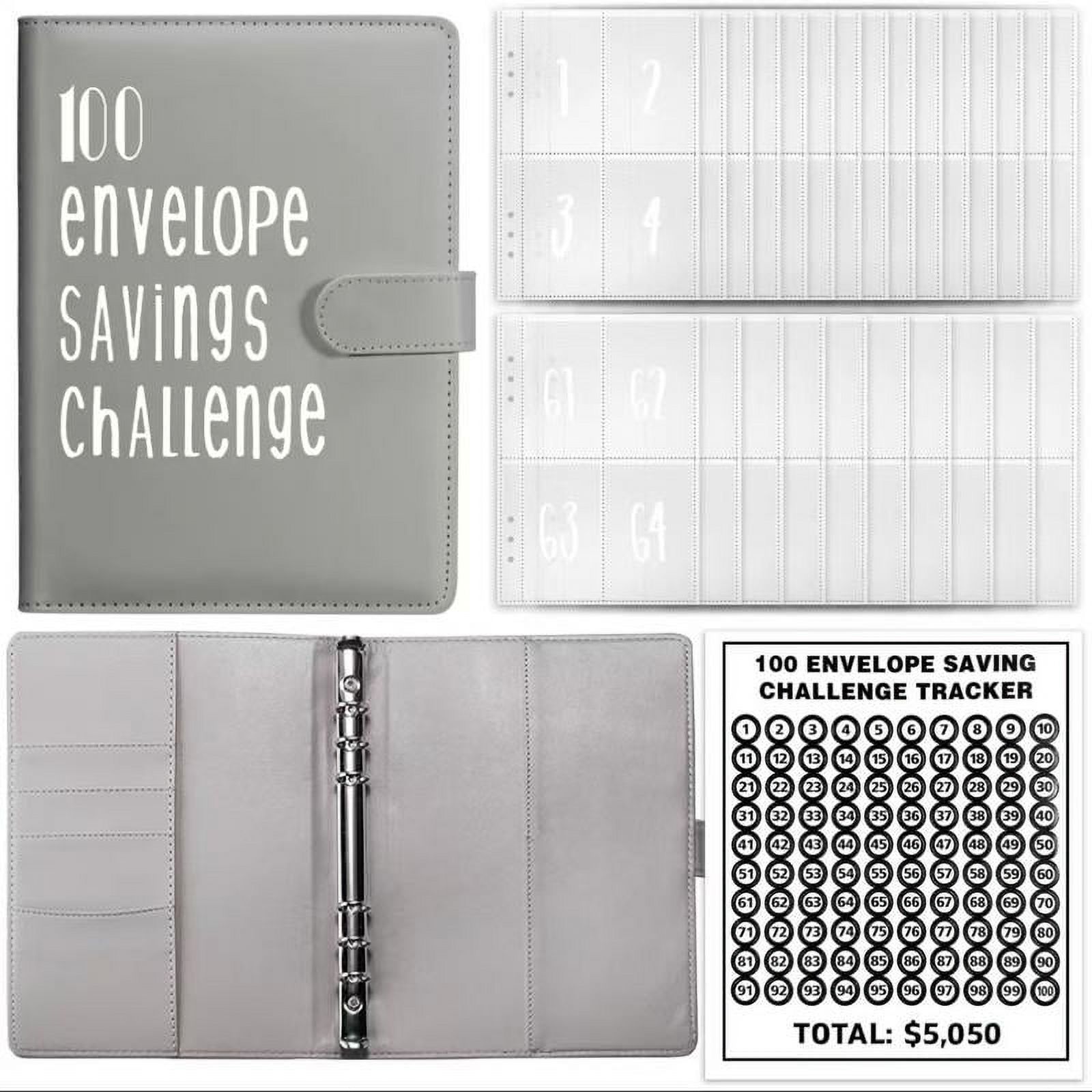100 Envelope Challenge Binder, Money Saving Challenge Book - Easy & Fun ...