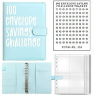 100 Envelope Challenge Binder,2024 Exclusive 52 Weeks / 100 Days 5050 Money Savings Challenges ...
