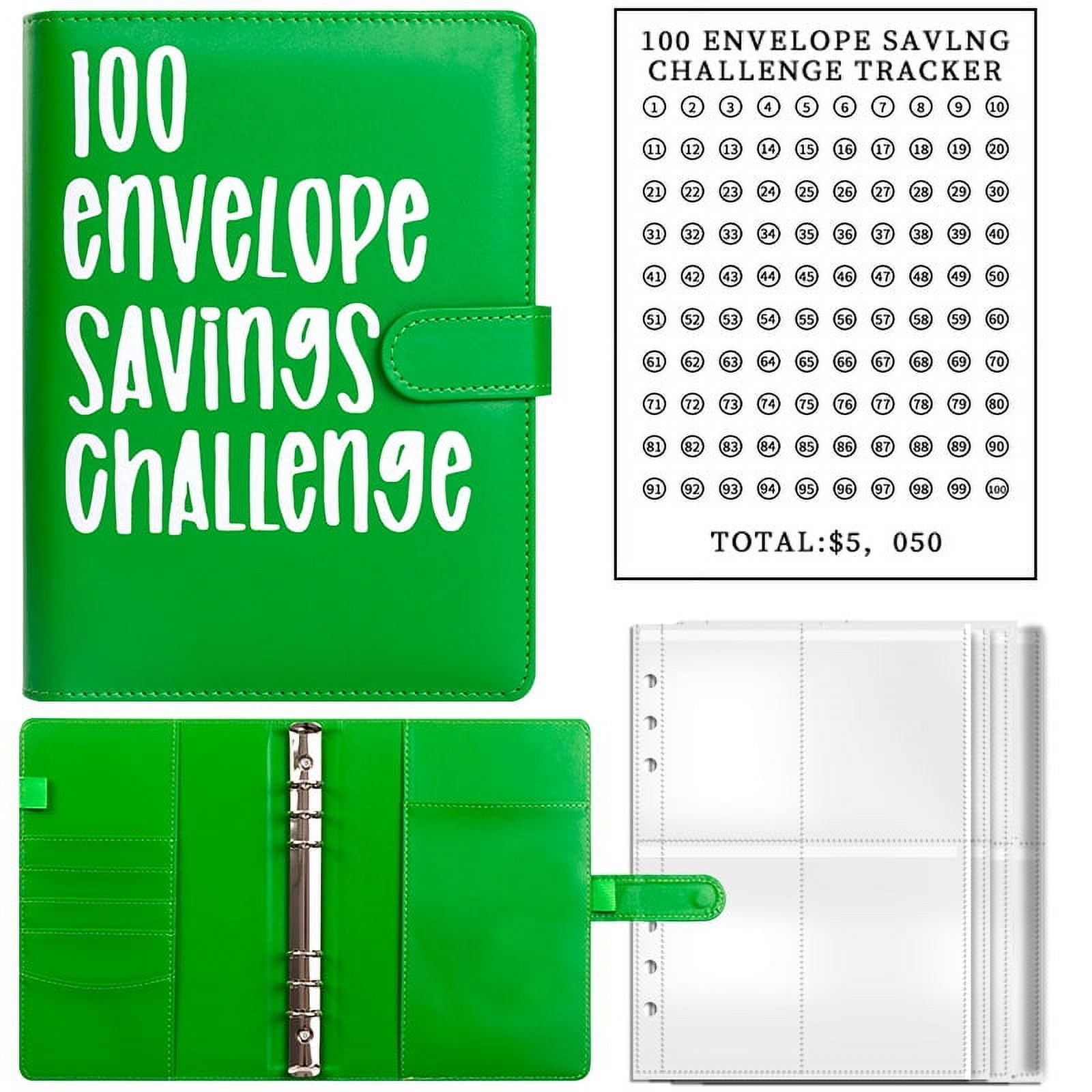100 Envelope Challenge Binder, Savings Challenges Sheets，Easy and Fun ...