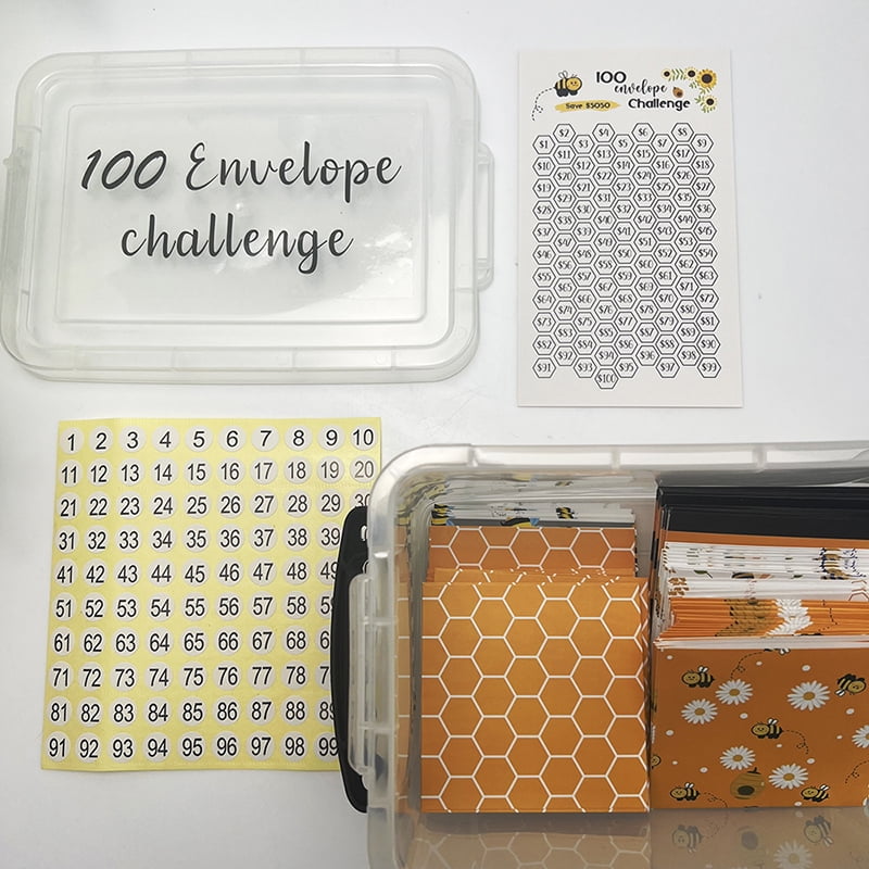 100 Envelope Challenge Box Set Easy And Fun Way To Save $10,000 Money ...