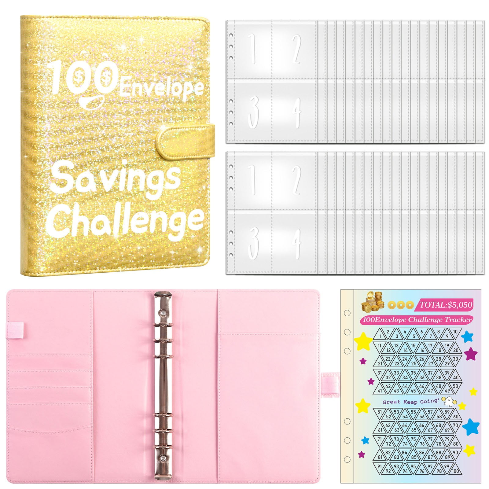 100 Envelope Saving Challenge Envelopes For Saving Fun And Easy Way To ...