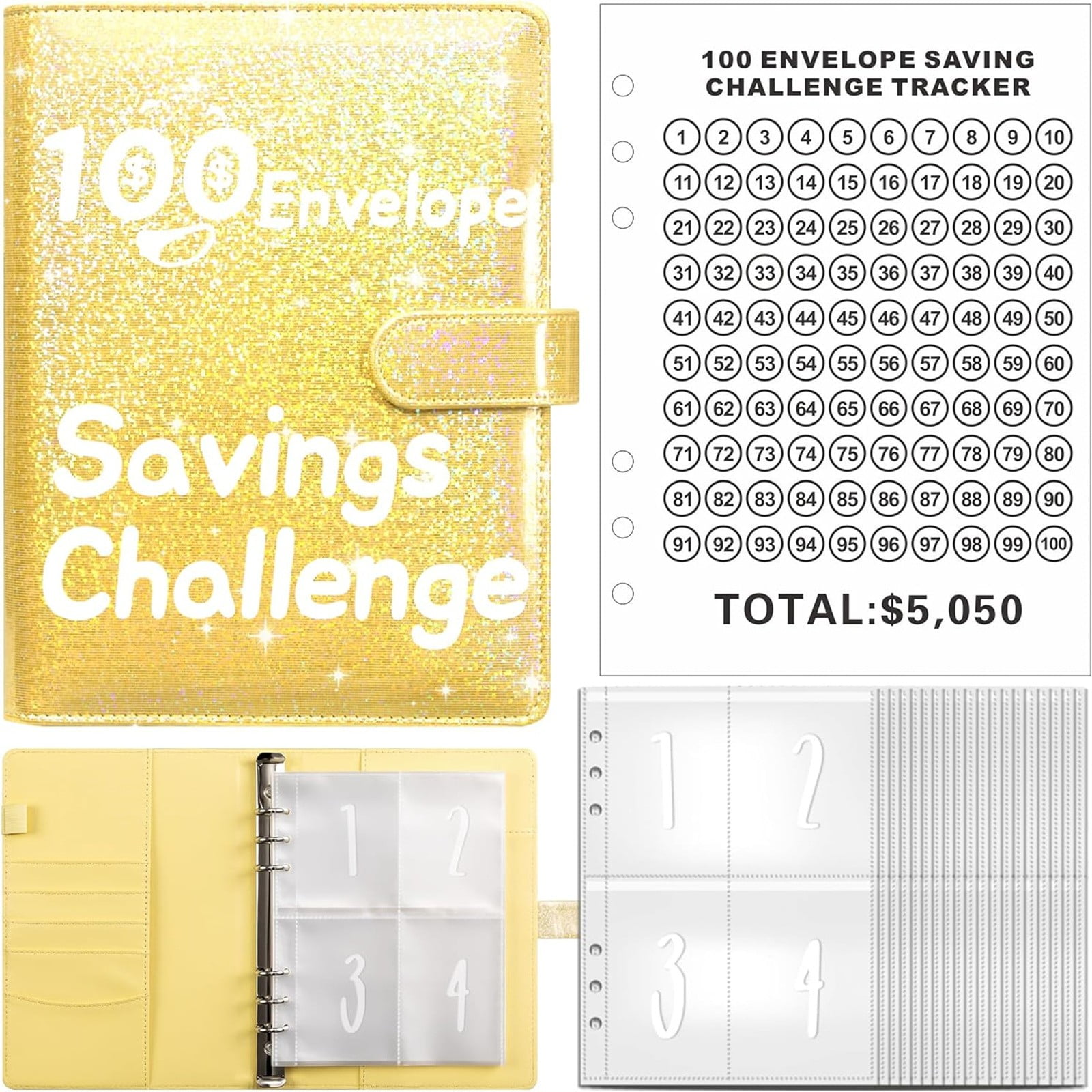 100 Envelope Saving Challenge Envelopes For Saving Fun And Easy Way To ...