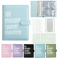 100 Envelope Challenge Binder,2024 Exclusive 52 Weeks / 100 Days 5050 Money Savings Challenges ...