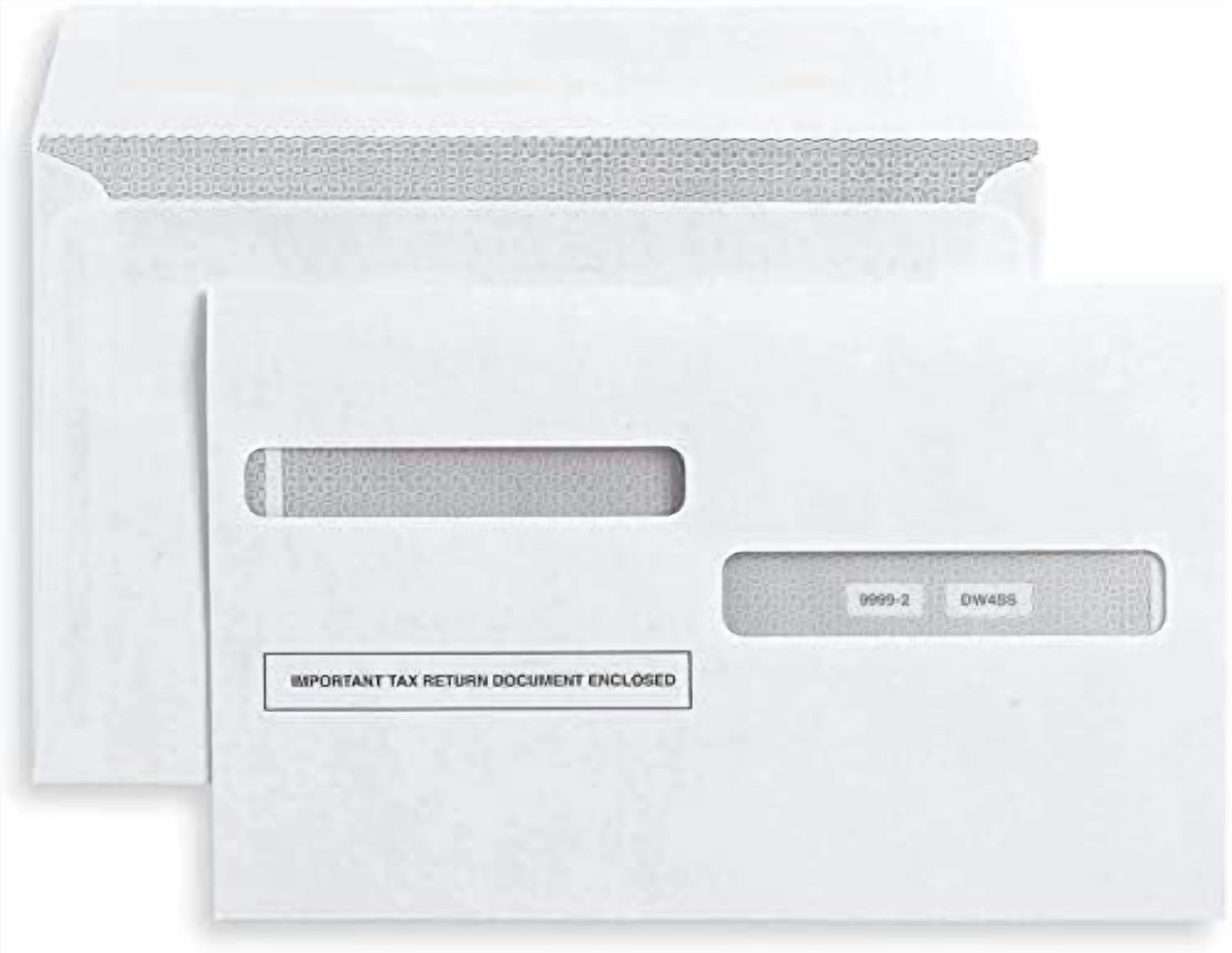 100 Envelopes Designed for W-2 Forms 4-Up, Self- Seal Double Window ...