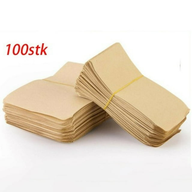 100× Envelopes Kraft Paper Bags Mini Coin Packets Envelopes Birthday