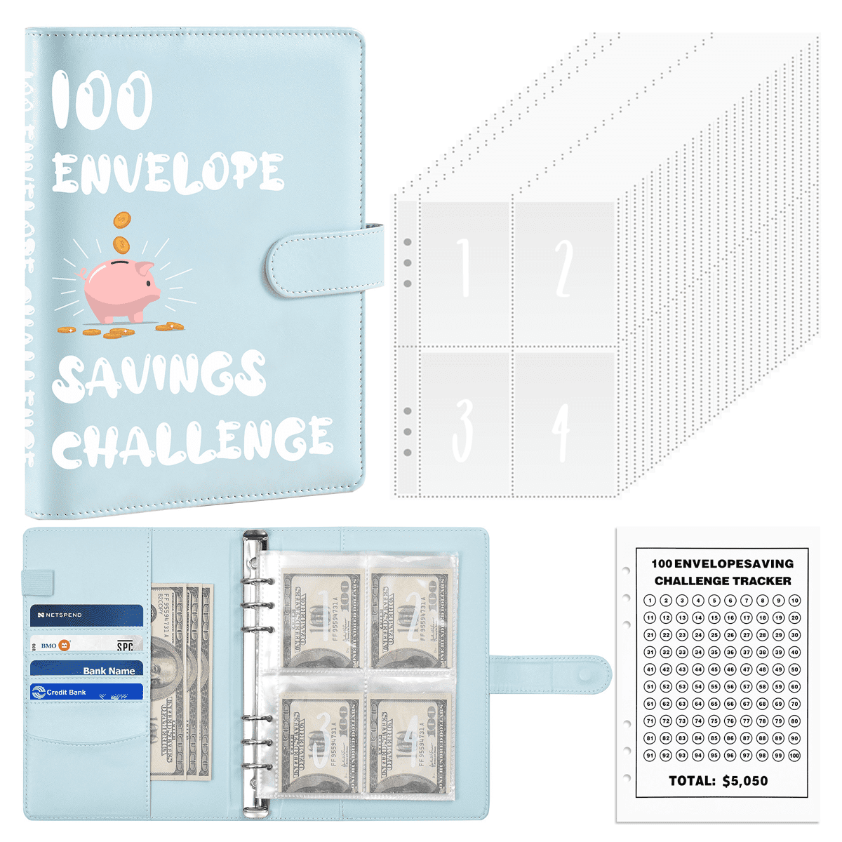 100 Envelopes Money Saving Challenge, 100 Envelopes Savings Challenges ...