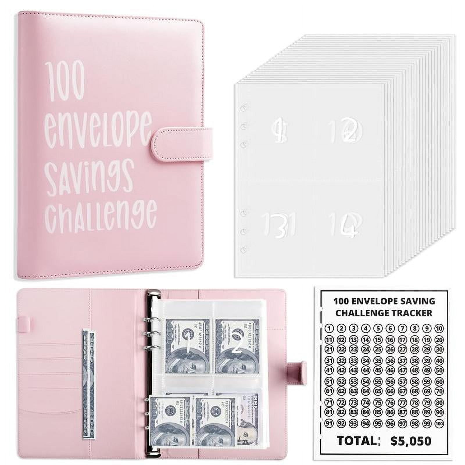 100 Envelopes Budget Binder Cash Saving 100 Envelopes Money Saving ...