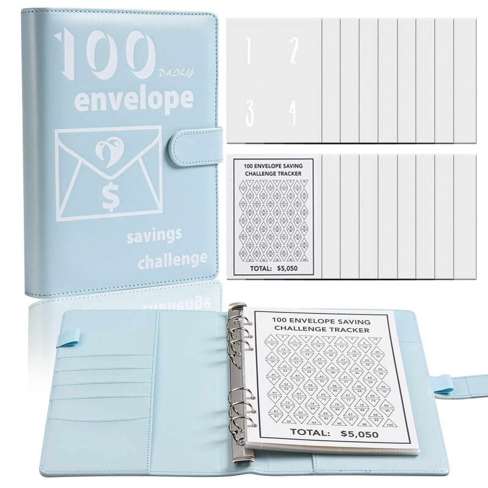 100 Envelopes Money Saving Challenge Binder, Easy and Fun Way to Save ...