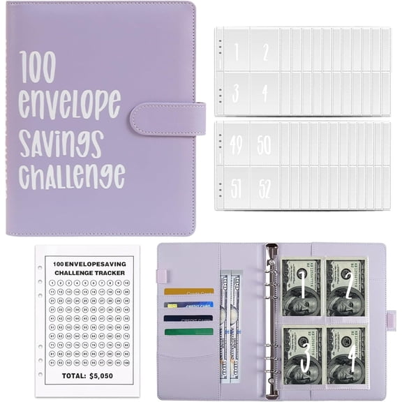 JZROCKER 48 Sheets 52 Weeks Save Challenge Envelopes Save Money Easy to ...