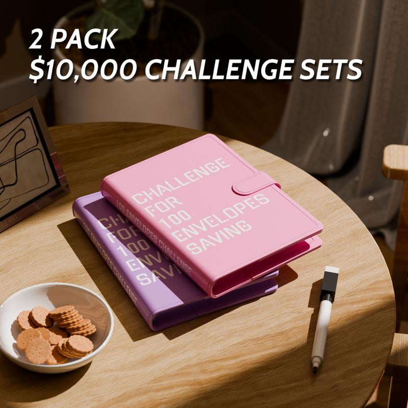 100 Envelopes Saving Challenge, A5 Money Saving Budget Binder with Cash ...