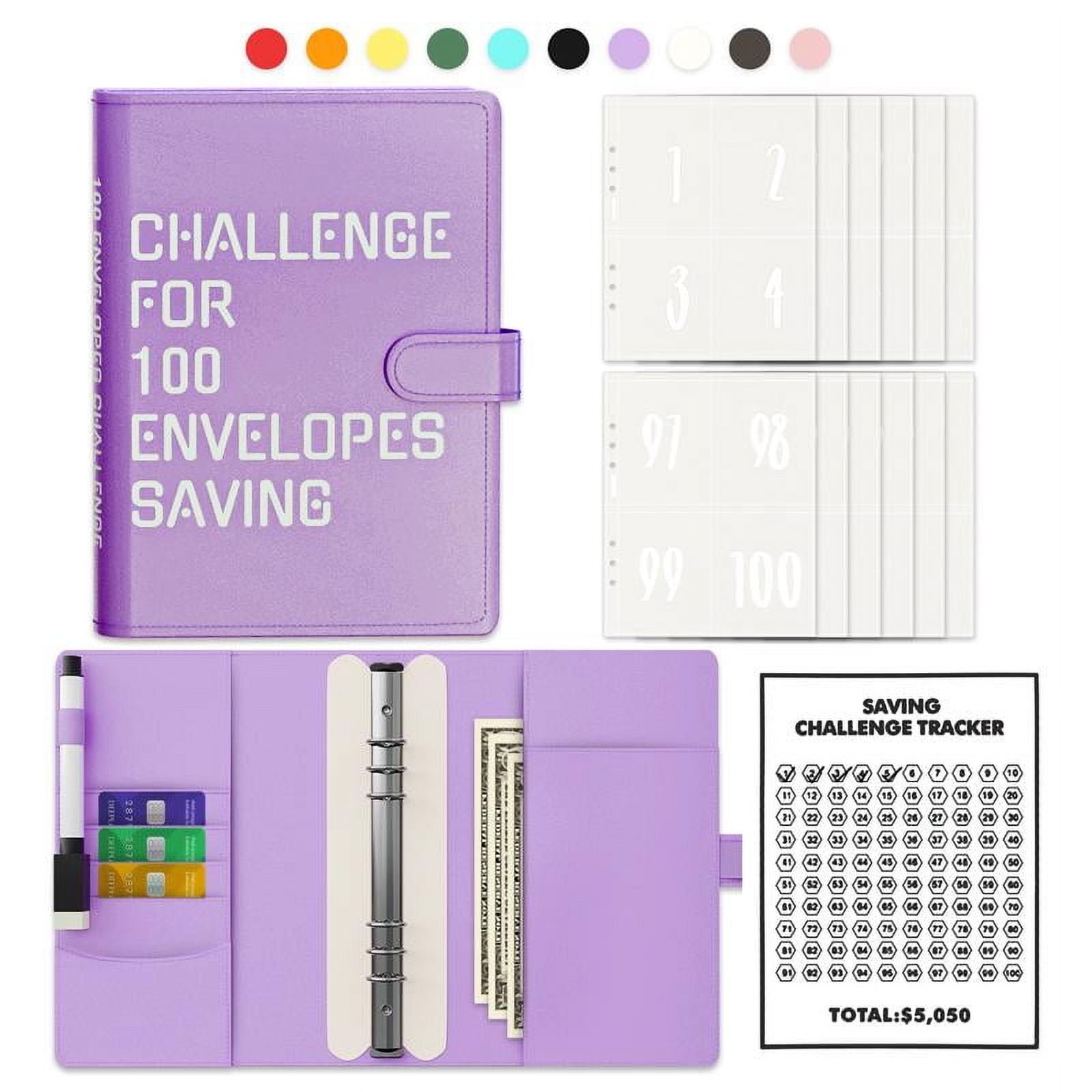 100 Envelopes Saving Challenge, Money Saving Planner Cash Envelope ...