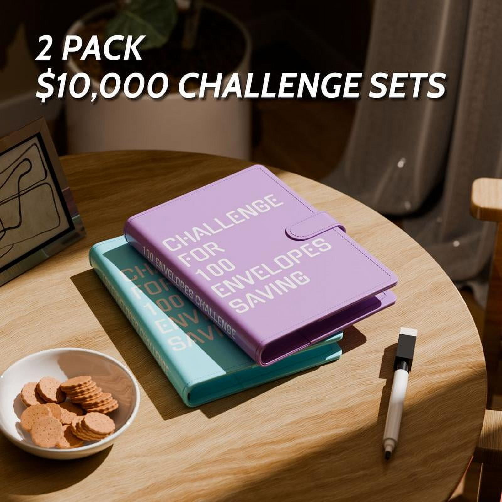 100 Envelopes Saving Challenge,Save $5,050,Money-Saving Notebook ...