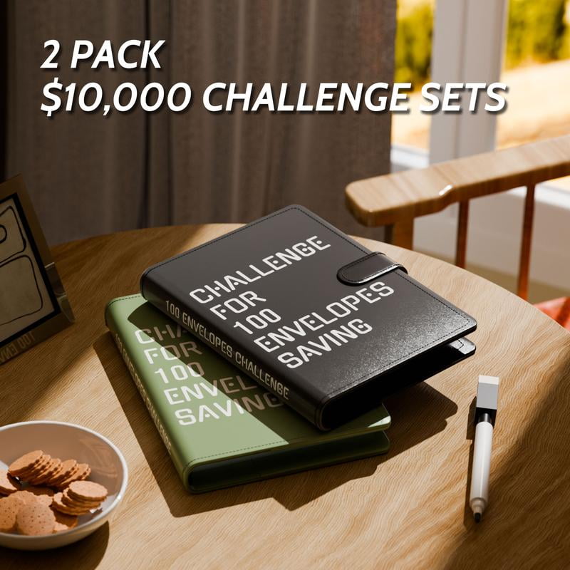 100 Envelopes Savings Challenge Binder - A5 Budget Planner with Cash ...
