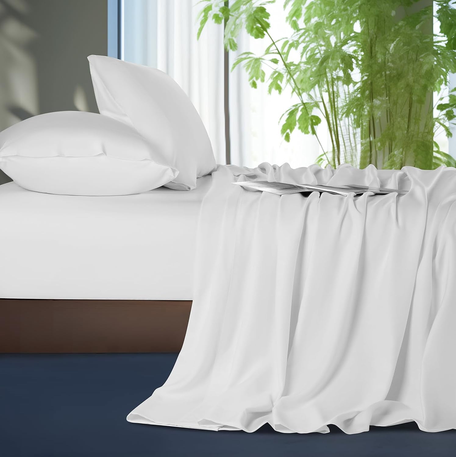 100% Eucalyptus Lyocell Sheets 4-Piece Set – Cooler Than Cotton & Linen ...