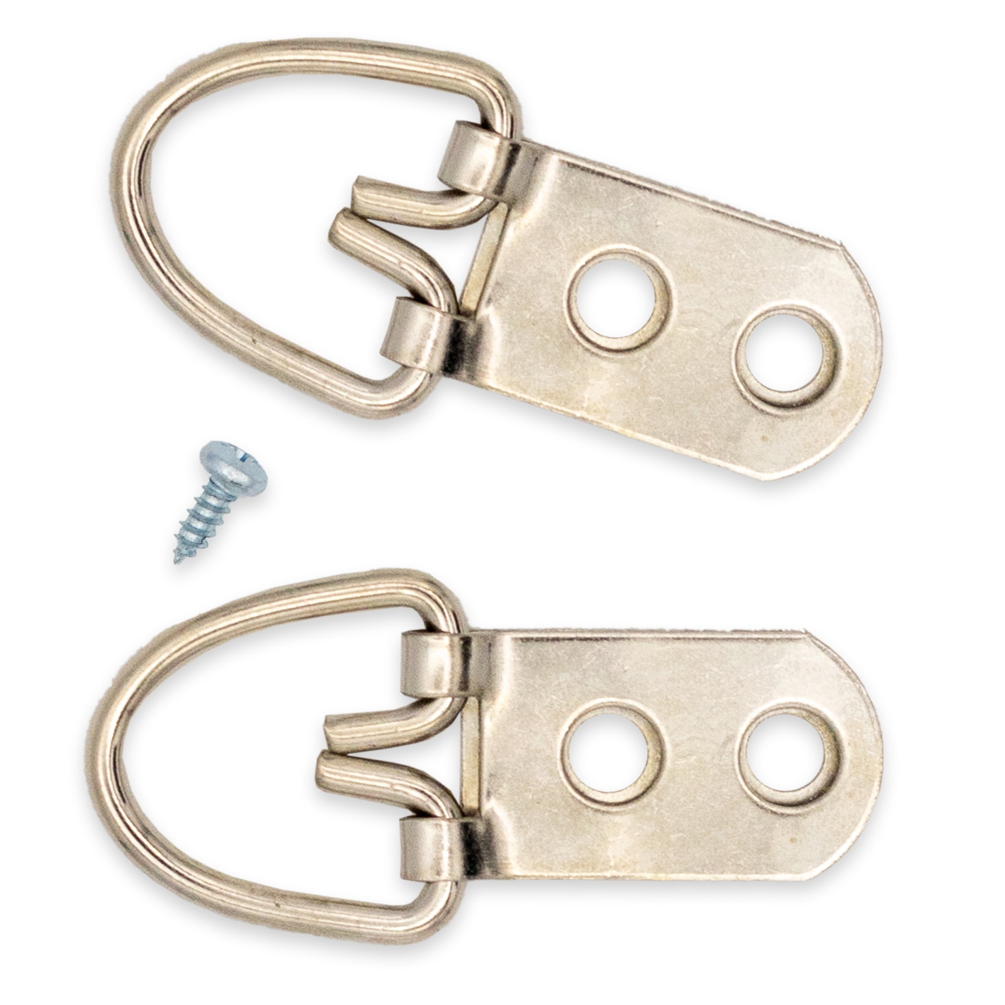 100 Extra Heavy Duty 2 Hole D Ring / Triangle Picture Frame Hanger ...