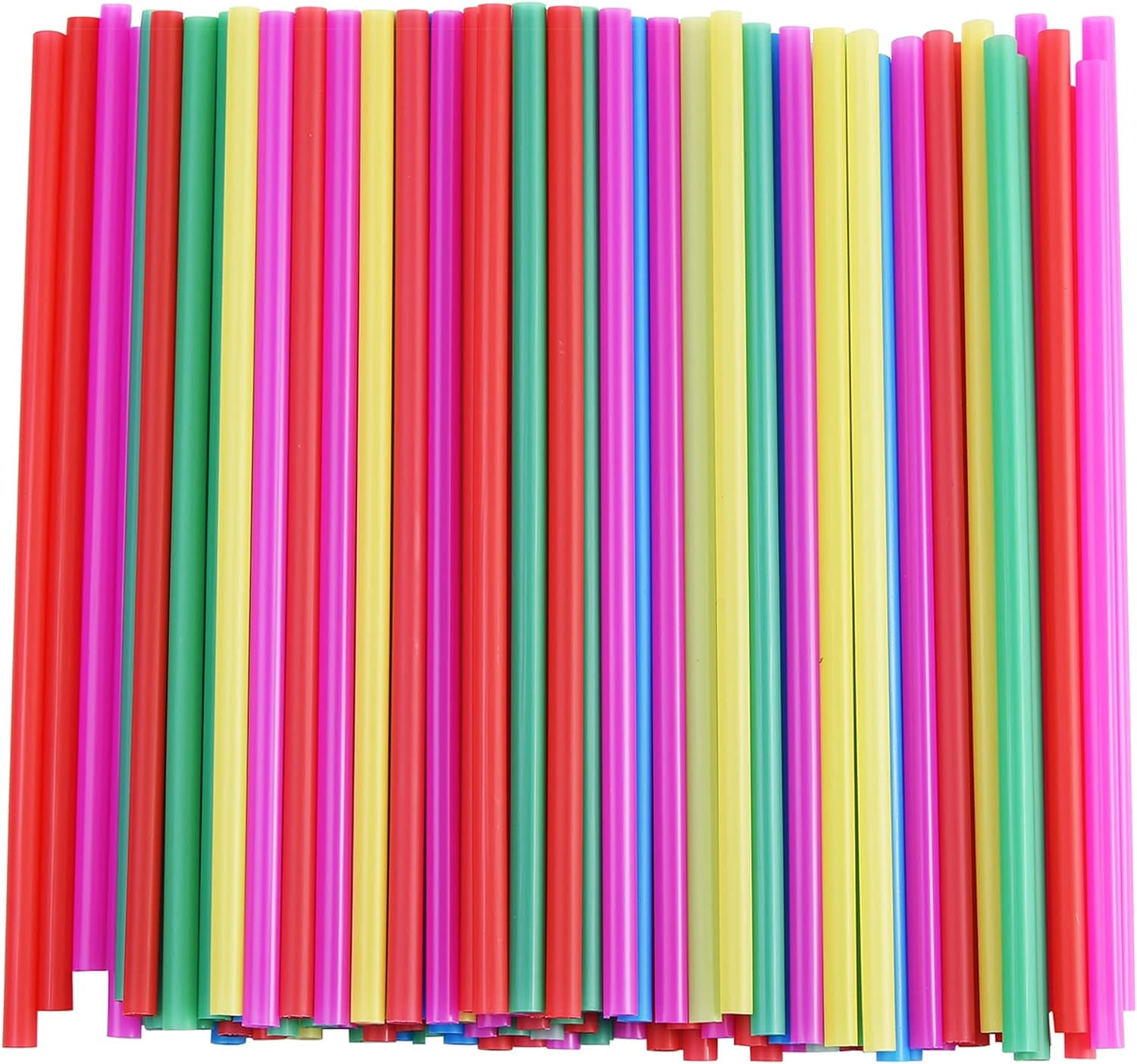 100 Extra Large Plastic Bubble Tea Smoothie Straws, 1/2" Wide X 8 1/2 ...