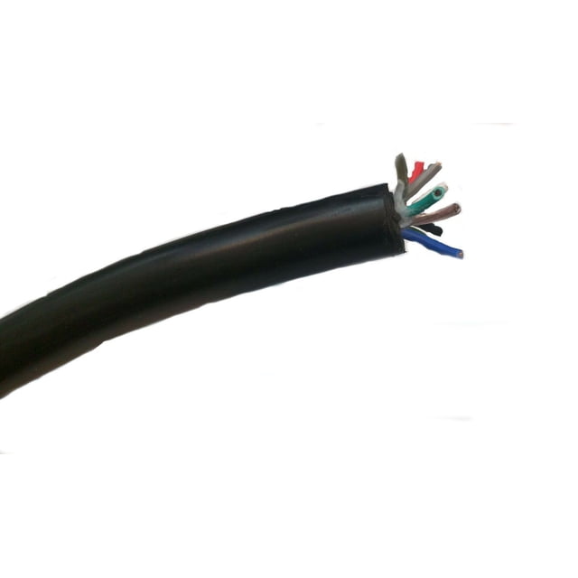 100 FT 18 AWG Gauge 9 Conductor Speed Wire Speaker Trailer Copper ...
