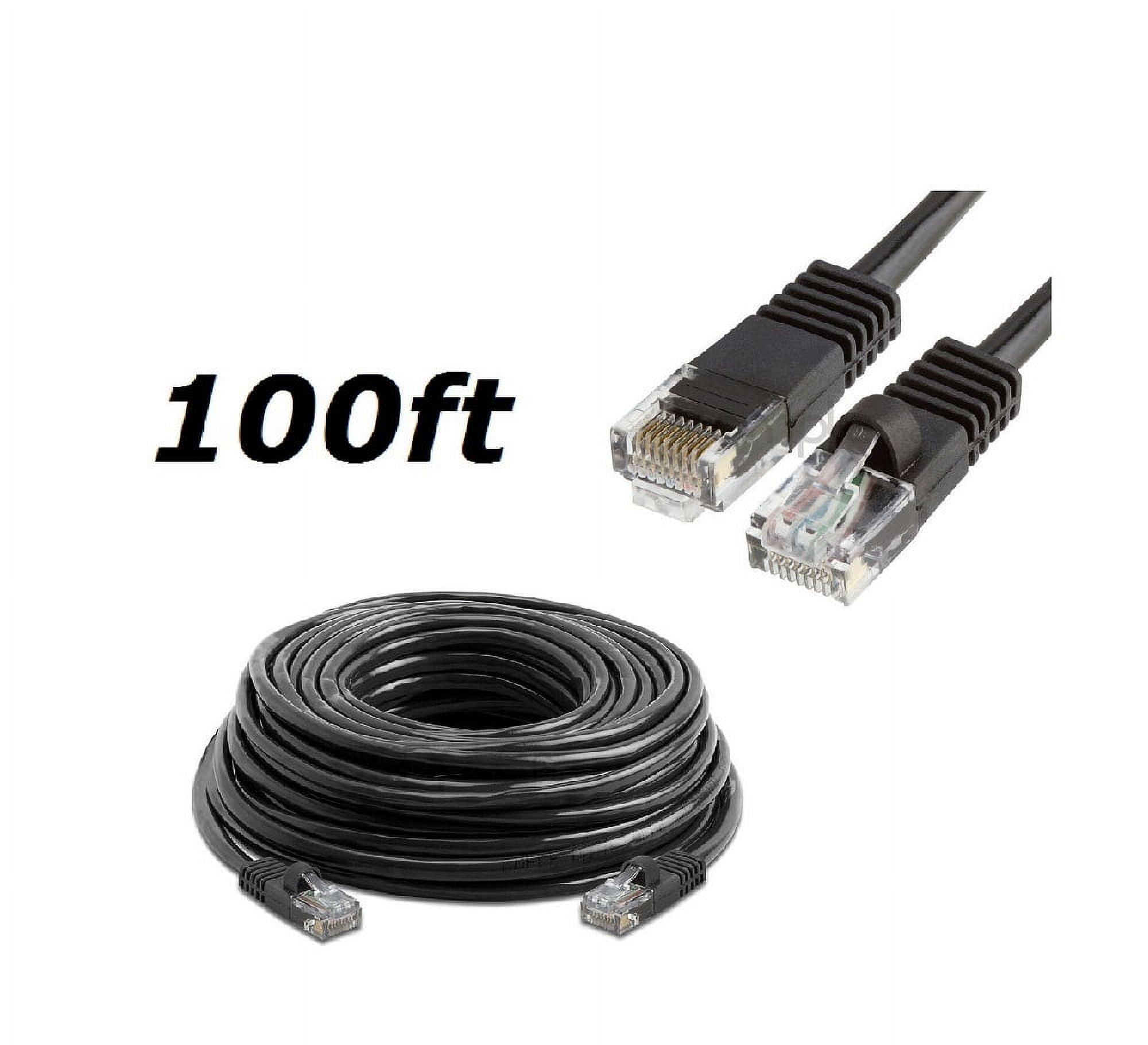 100 FT Cat5 RJ45 Ethernet LAN Network Cable for PC Xbox PS Internet ...