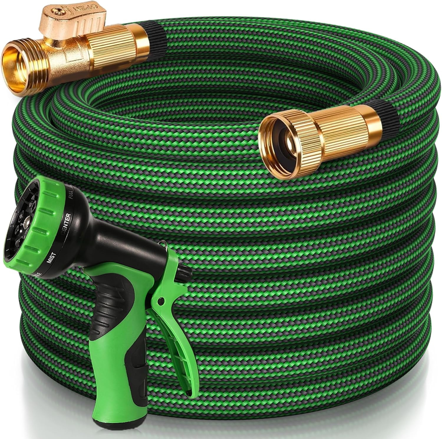 100 FT Garden Hose, 2025 New Flexible Water Hose 100FT with Leakproof ...