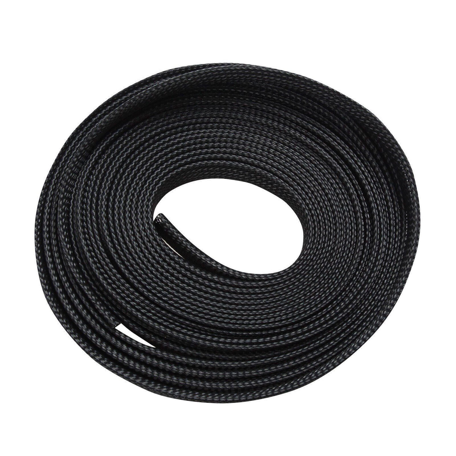 100 Feet 1/2" Expandable Wire Cable Sleeving Sheathing Braided Loom ...