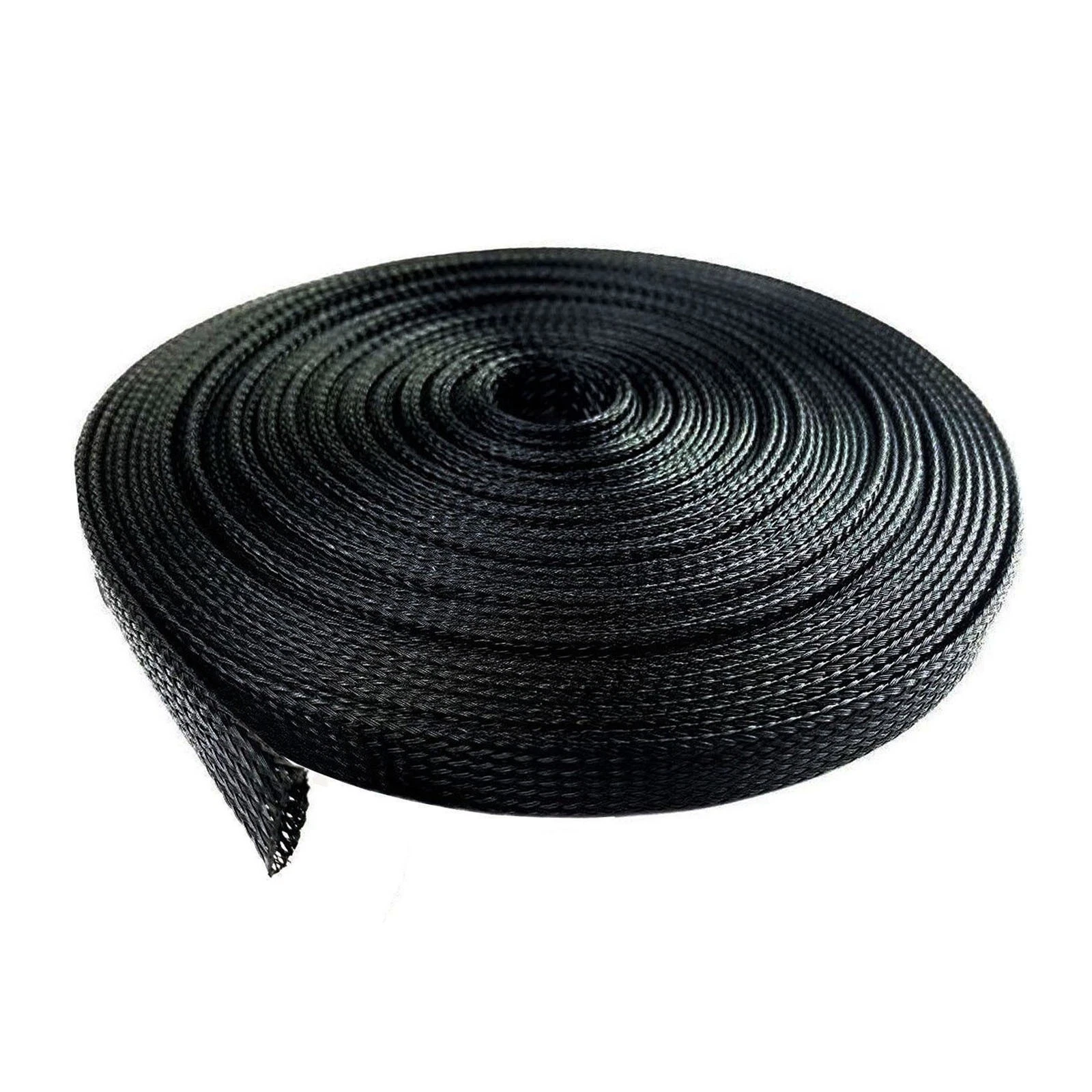 100 Feet 1/2" Expandable Wire Cable Sleeving Sheathing Braided Loom ...